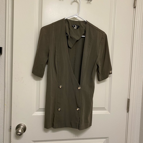 Vintage | Tops | Vintage Military Style Blouse | Poshmark